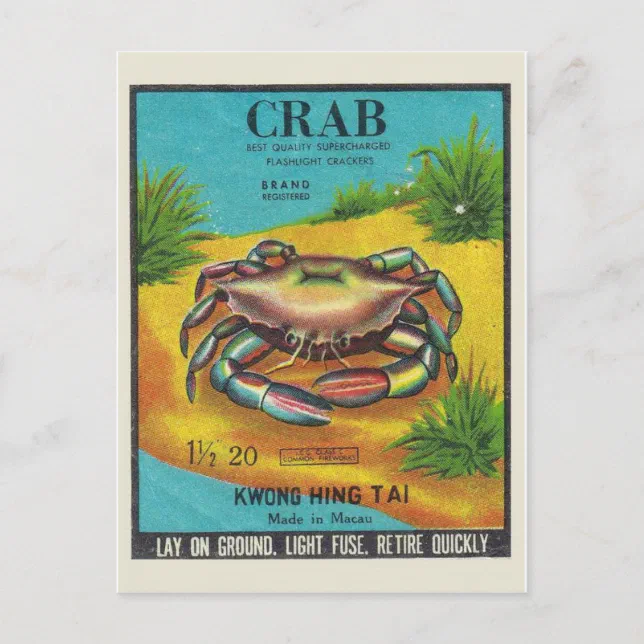 Vintage Firecracker Package Postcard | Zazzle