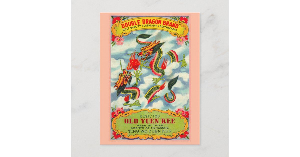 Vintage Firecracker Package Postcard | Zazzle