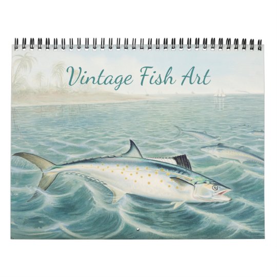 Vintage Fish Art Any Year Calendar | Zazzle.com