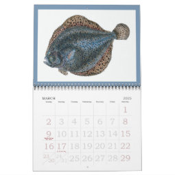 Vintage Fish Art Any Year Calendar | Zazzle
