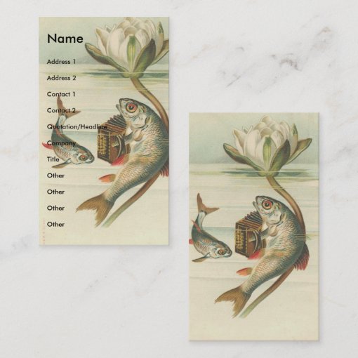 Vintage Fish Business Card | Zazzle