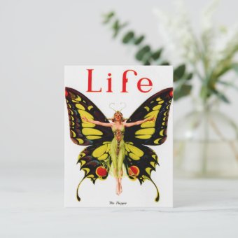 Vintage Flapper Life Magazine Postcard | Zazzle