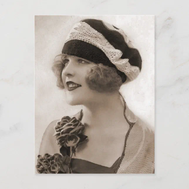 Vintage Flapper Photograph (115) Postcard | Zazzle