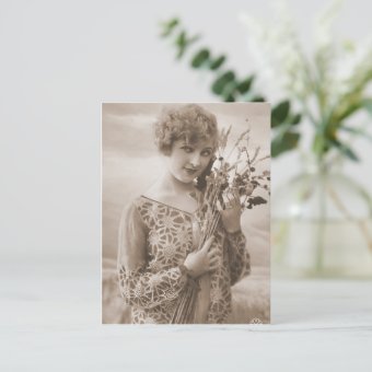 Vintage Flapper Photograph (150) Postcard | Zazzle
