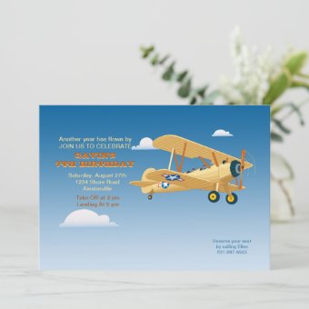 Vintage Flight Invitation | Zazzle