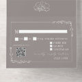 Vintage Floral Amethyst Wedding QR Code All All In One Invitation | Zazzle