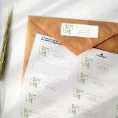 Vintage Floral Custom Return Address Label | Zazzle