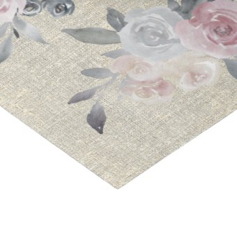 vintage floral decor rustic tissue paper | Zazzle