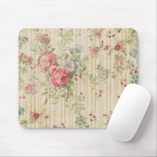 Vintage Floral Mouse Pad | Zazzle