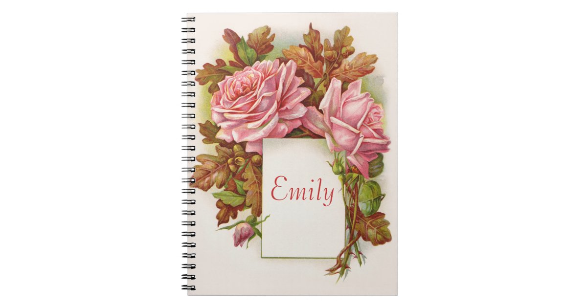 Vintage Floral Notebook | Zazzle