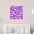 Vintage floral purple Poster | Zazzle