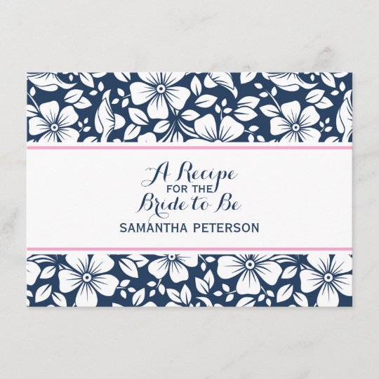 Vintage Floral Recipe Card | Zazzle.com