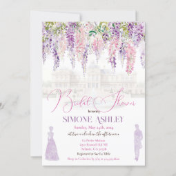 Vintage Floral Regency Era Bridal Shower Invitation | Zazzle