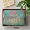Vintage Floral Rustic Texture French Decoupage Tissue Paper | Zazzle