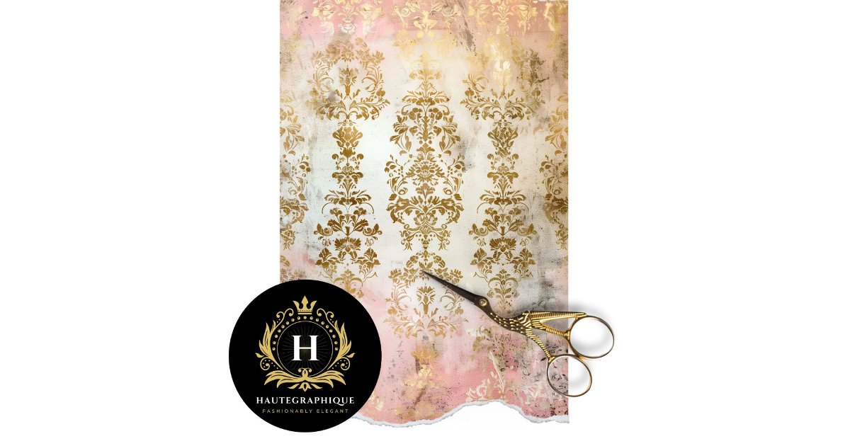 Vintage Floral Rustic Texture French Decoupage Tissue Paper | Zazzle
