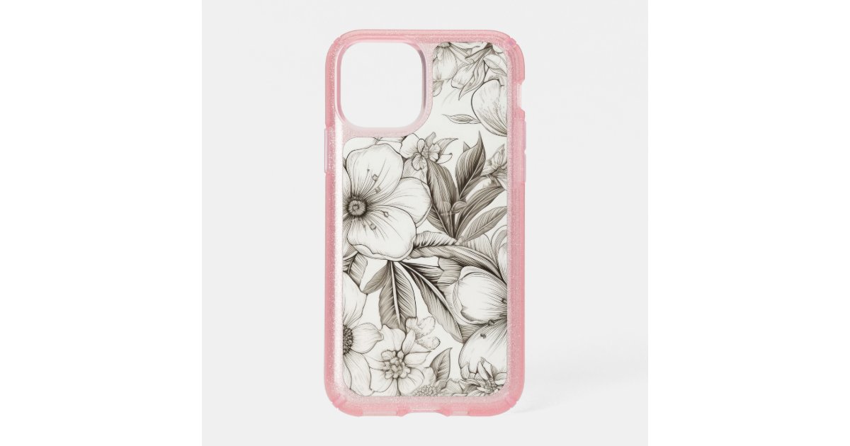 Vintage Floral Sepia Pattern (11) Speck iPhone 11 Pro Case | Zazzle