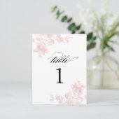 Vintage floral wedding | Table numbers | Zazzle