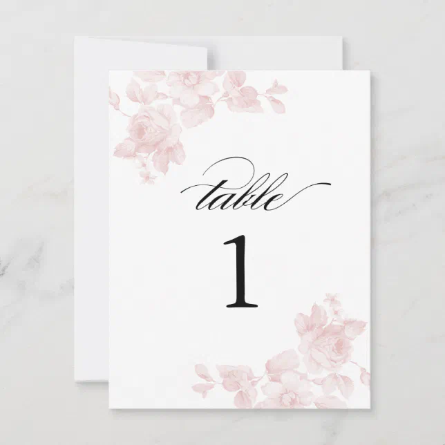 Vintage floral wedding | Table numbers | Zazzle