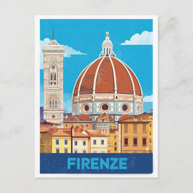 Vintage Florence Firenze Duomo Italy Cathedral Postcard | Zazzle