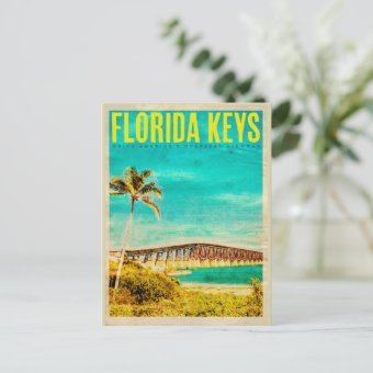Vintage Florida Keys Travel Postcard | Zazzle