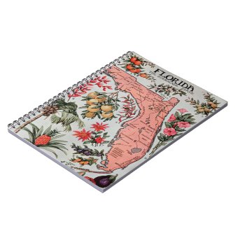 Vintage Florida Map Notebook | Zazzle