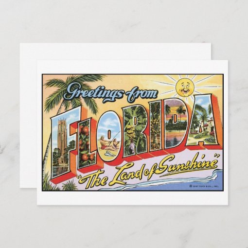 Vintage Florida Postcard | Zazzle