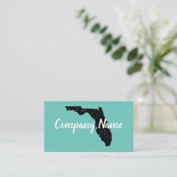 Vintage Florida state map business card template | Zazzle