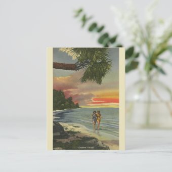 Vintage Florida Sunset Post Card | Zazzle