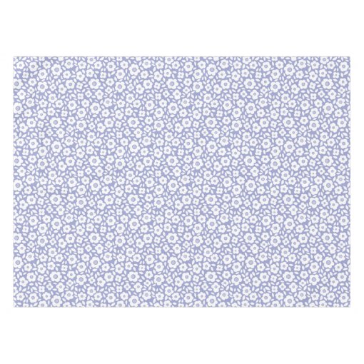 Vintage Flower Cascade Periwinkle Tablecloth | Zazzle