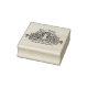 Vintage Flower Woman Library Book Ex Libris Rubber Stamp | Zazzle