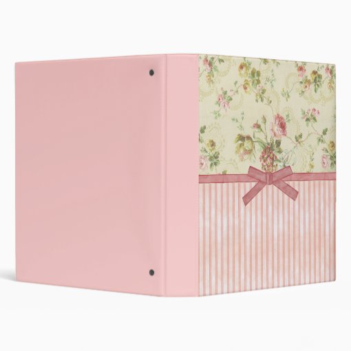 Vintage Flowers Binder | Zazzle