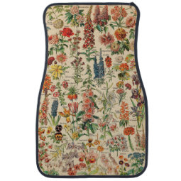 Vintage Flowers by Adolphe Millot Car Floor Mat | Zazzle
