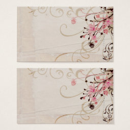 Vintage flowers Profile Card | Zazzle