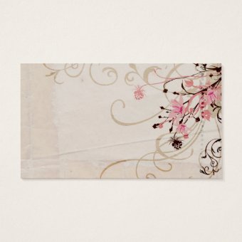 Vintage flowers Profile Card | Zazzle