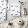 Vintage Flying Aircraft Wrapping Paper | Zazzle