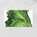 Vintage Foods, Green Leaf Lettuce Vegetables Business Card | Zazzle