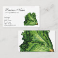 Vintage Foods, Green Leaf Lettuce Vegetables Business Card | Zazzle