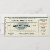 Vintage Football Pass Bar Mitzvah Invitation | Zazzle
