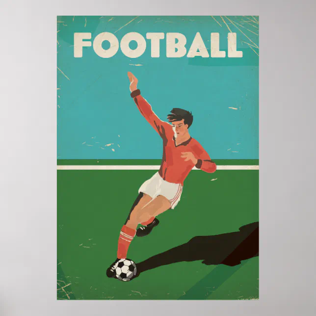 Vintage Football Poster | Zazzle