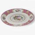 Vintage Formal China Pattern Paper Dinner Plate | Zazzle