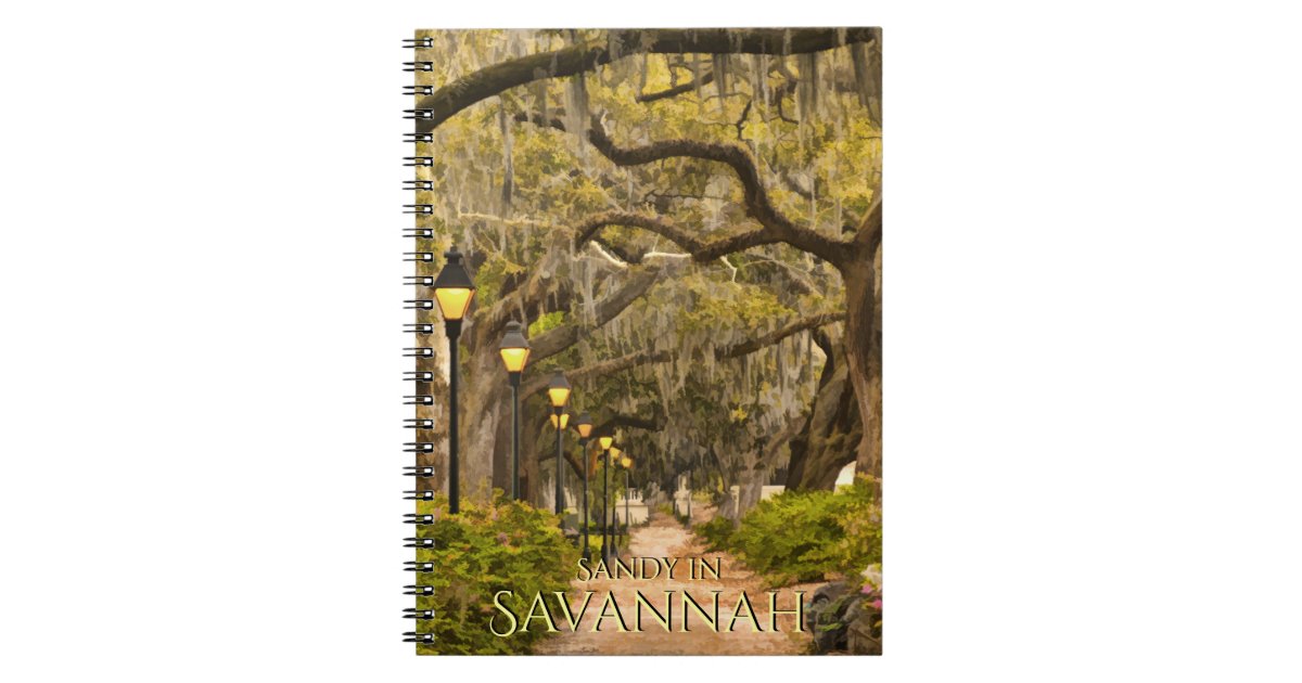 Vintage Forsyth Park - Savannah, GA, Photography Notebook | Zazzle