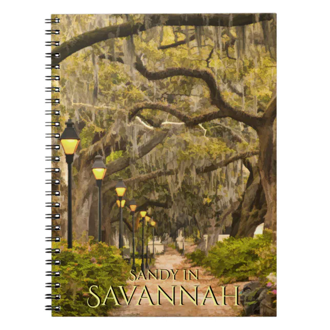 Vintage Forsyth Park - Savannah, GA, Photography Notebook | Zazzle