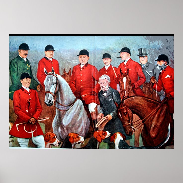 Vintage Fox Hunting Poster | Zazzle