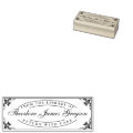 Vintage Frame & Script Custom From The Library Of Rubber Stamp | Zazzle