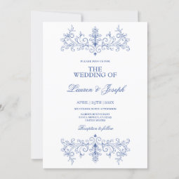 Vintage Frame Wedding Invitation | Zazzle