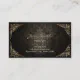 Vintage Framed Dark Damask Playwright Business Card | Zazzle