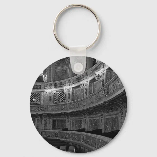 Vintage France Versailles palace opera house Mouse Keychain | Zazzle