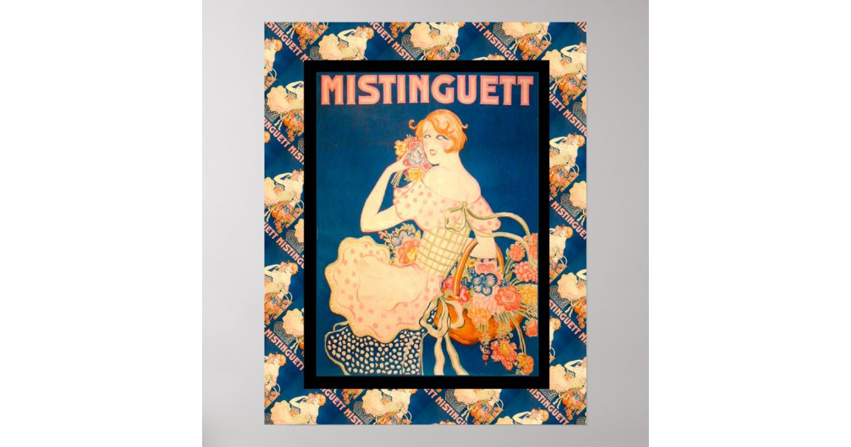 Vintage French advertising, Mistinguett Poster | Zazzle