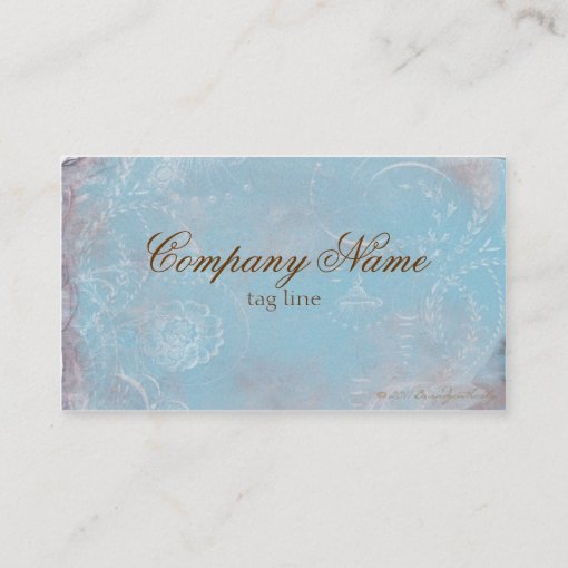 Vintage French Blue Toile Custom Business Cards | Zazzle