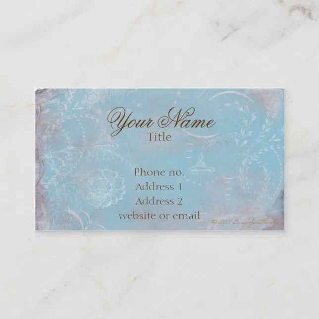 Vintage French Blue Toile Custom Business Cards | Zazzle